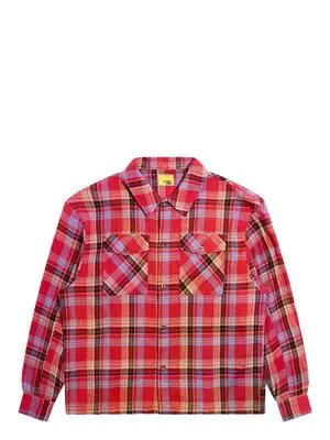 STADIUM GOODS Plaid-check Star-print Shirt - Red