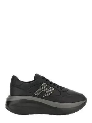 Hogan Maxi I Active Embellished Sneakers - Black