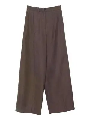 NINE:INTHE:MORNING Zina Pleated Trousers - Brown