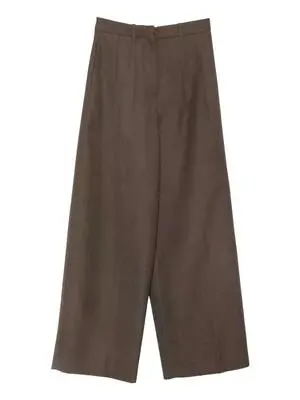 NINE:INTHE:MORNING Zina Pleated Trousers - Brown