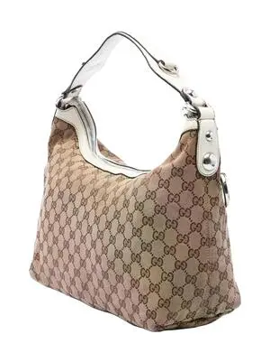 Gucci Gg Canvas Icon Bit Satchel - Neutrals