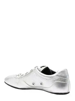 Cecilie Bahnsen Blaise Flower Stud Sneakers - Silver
