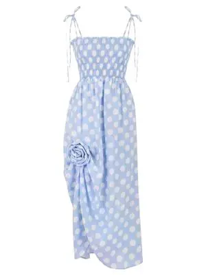 Sleeper Atlanta Polka Dot Dress - Blue
