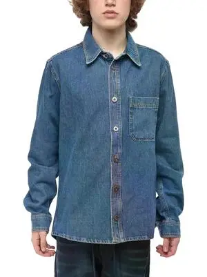 Off-White Chest-pocket Shirt - Blue