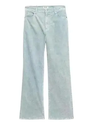 Zadig&Voltaire Evy Wide-leg Corduroy Trousers - Blue