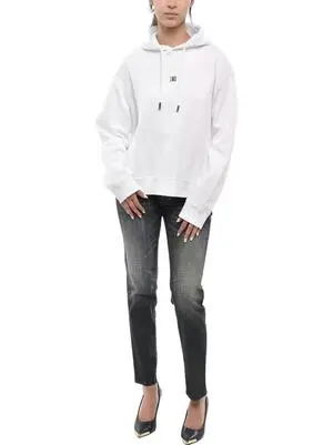 Dsquared2 Logo Plaque Hoodie - White