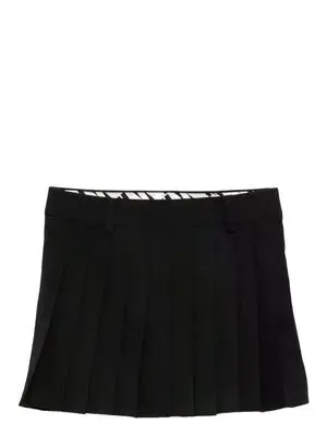 WRSTBHVR Nuria Pleated Mini Skirt - Black