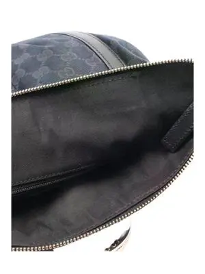 Gucci Gg Canvas Shoulder Bag - Black