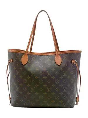 LOUIS VUITTON Monogram Neverfull Mm Tote Bag - Brown
