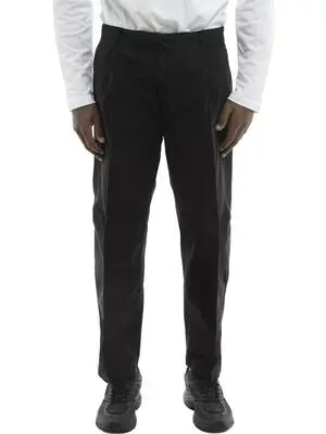 DIESEL® Cotton Pleated Trousers - Black