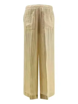 NUDE Wide-leg Elasticated-waistband Trousers - Neutrals