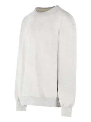 MAISON MARGIELA Denim-patchwork Crew-neck Sweatshirt - Grey
