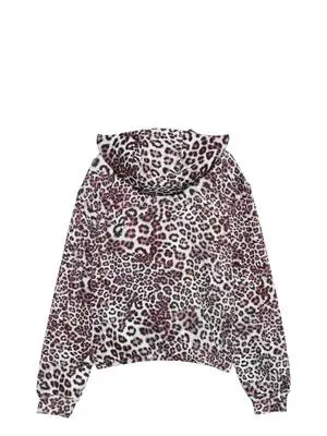 MARCCAIN Leopard Print Zip-up Hoodie - Grey