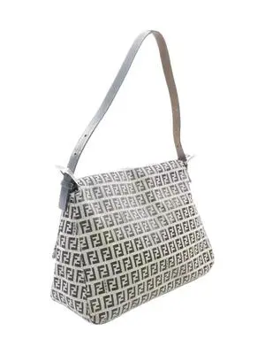 Fendi Ff Logo Mamma Baguette Shoulder Bag - Neutrals
