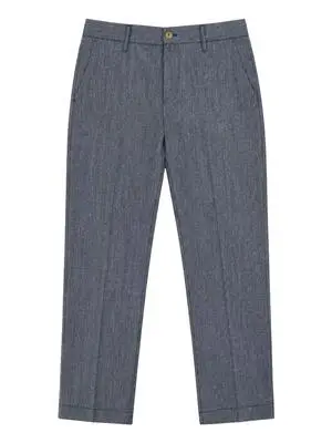 Jacob Cohen Tailored Trousers With Pressed Crease - Blue