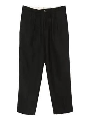 NINE:INTHE:MORNING Kai Pleated Straight-leg Trousers - Black