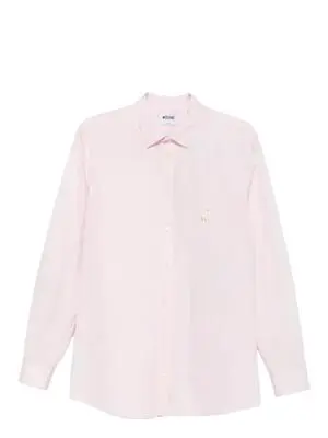 Moschino Embroidered-logo Shirt - Pink