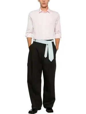 Moschino Embroidered-logo Shirt - Pink