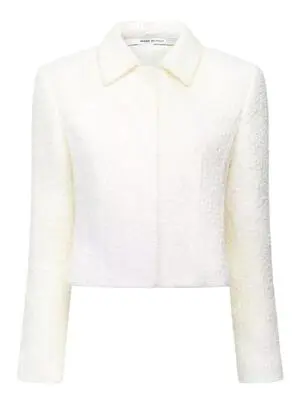 Another Tomorrow Long Sleeve Textured Jacket - Neutrals