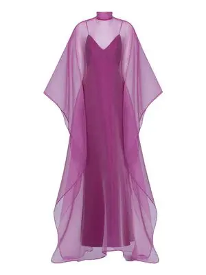 TALLER MARMO Sphinx Sheer Kaftan - Fuchsia