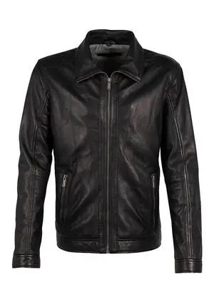 Mauritius Thees Leather Jacket - Black