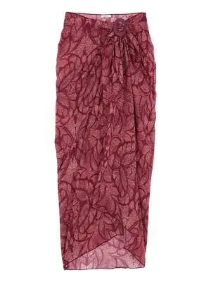 CAMILA CTG Tulum Short Sarong - Beige/red