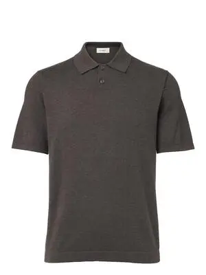 LISA YANG Keir Cotton And Cashmere Polo Shirt - Brown