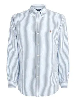 Polo Ralph Lauren Cotton Seersucker Stripe Shirt - White