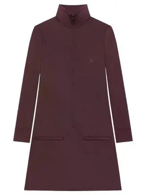COURREGES Zipped Long-sleeved Mini Dress - Red