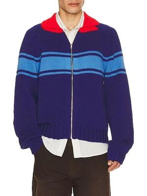 Marni Zip Up Cardigan - Ocean