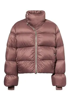 Rick Owens High-neck Puffer Jacket - Grape
