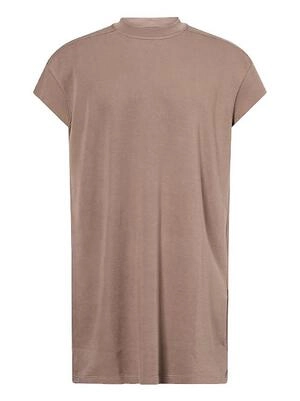 Rick Owens Jumbo Longline Cotton T-shirt - Dust