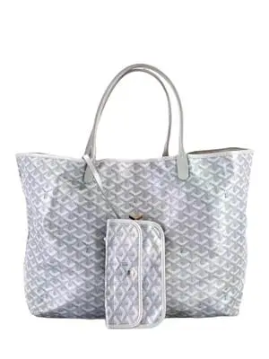 Goyard Goyard Saint Louis Precious Metals Coated Canvas GM Tote Bag Silver