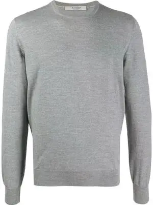 D4.0 Virgin Wool Crew Neck Jumper - Grey