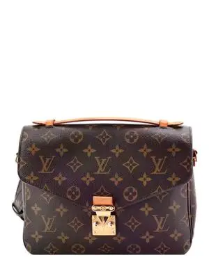 LOUIS VUITTON Monogram Canvas Pochette Metis Crossbody Bag - Brown