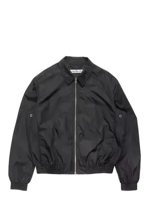 Acne Studios Logo Print Zip-up Jacket - Black
