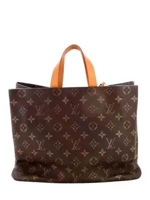 LOUIS VUITTON Shopper Monogram Leather Mm Tote Bag - Brown
