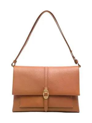 COCCINELLE Medium Dorian Leather Shoulder Bag - Brown