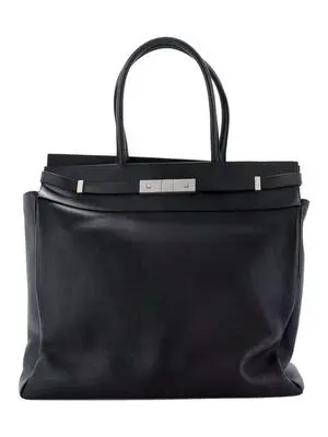 Saint Laurent Manhattan Leather North South Tote Bag - Black