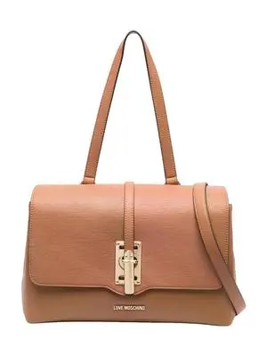 Moschino Leather Shoulder Bag - Brown