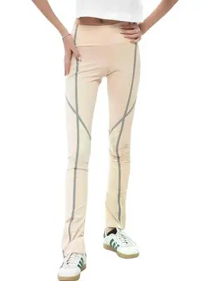 Off-White Reflective Ankle-zip Leggings - Neutrals