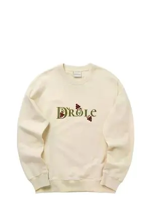 Drole De Monsieur Heritage Embroidered Sweater - Neutrals