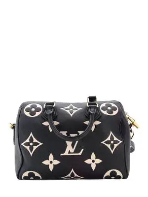 LOUIS VUITTON Louis Vuitton Speedy Bandouliere 25 Handbag Black