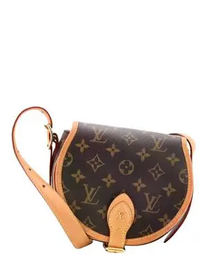 LOUIS VUITTON Tambourin Nm Monogram Canvas Crossbody Bag - Brown
