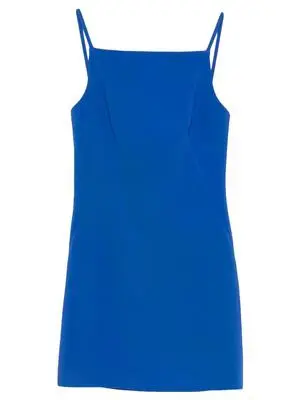 Givenchy Square-neck Spaghetti-strap Mini Dress - Blue
