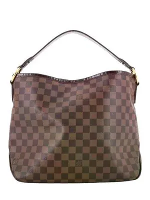 LOUIS VUITTON Damier Ebene Delightful Pm Hobo Bag - Brown