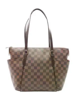 LOUIS VUITTON Louis Vuitton Damier Ebene Totally PM Tote Bag Brown