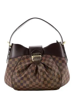 LOUIS VUITTON Damier Sistina Mm Hobo Bag - Brown