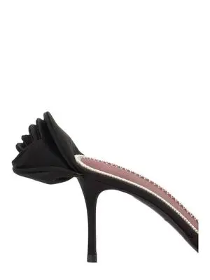 Magda Butrym Floral Detail Stiletto Sandals - Black