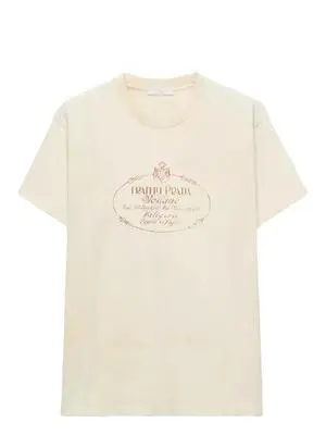 Prada Garment-dyed Jersey T-shirt - Neutrals